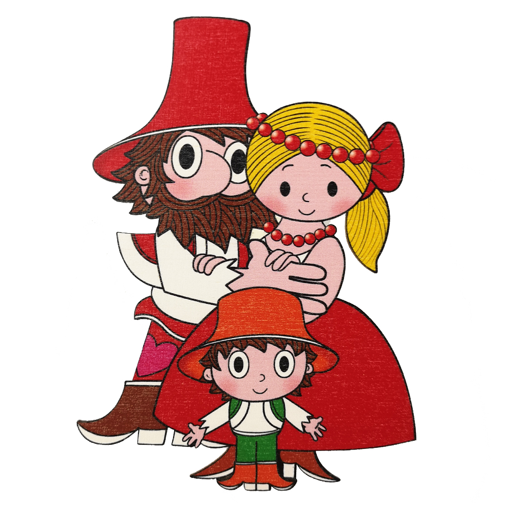 Pohádkové postavy, Krteček, Rumcajs | Dřevěné figurky - Amadea.cz